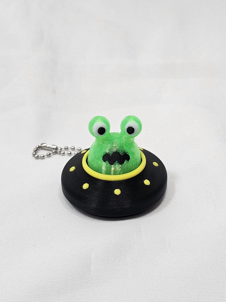UFO Aliens 3D Printed Fidget Clicker Clicky Keychain - Etsy