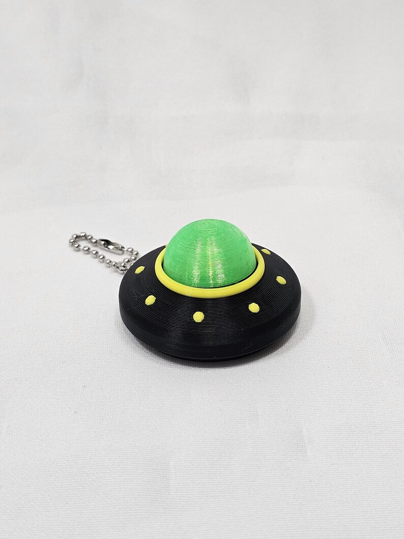 UFO Aliens 3D Printed Fidget Clicker Clicky Keychain - Etsy