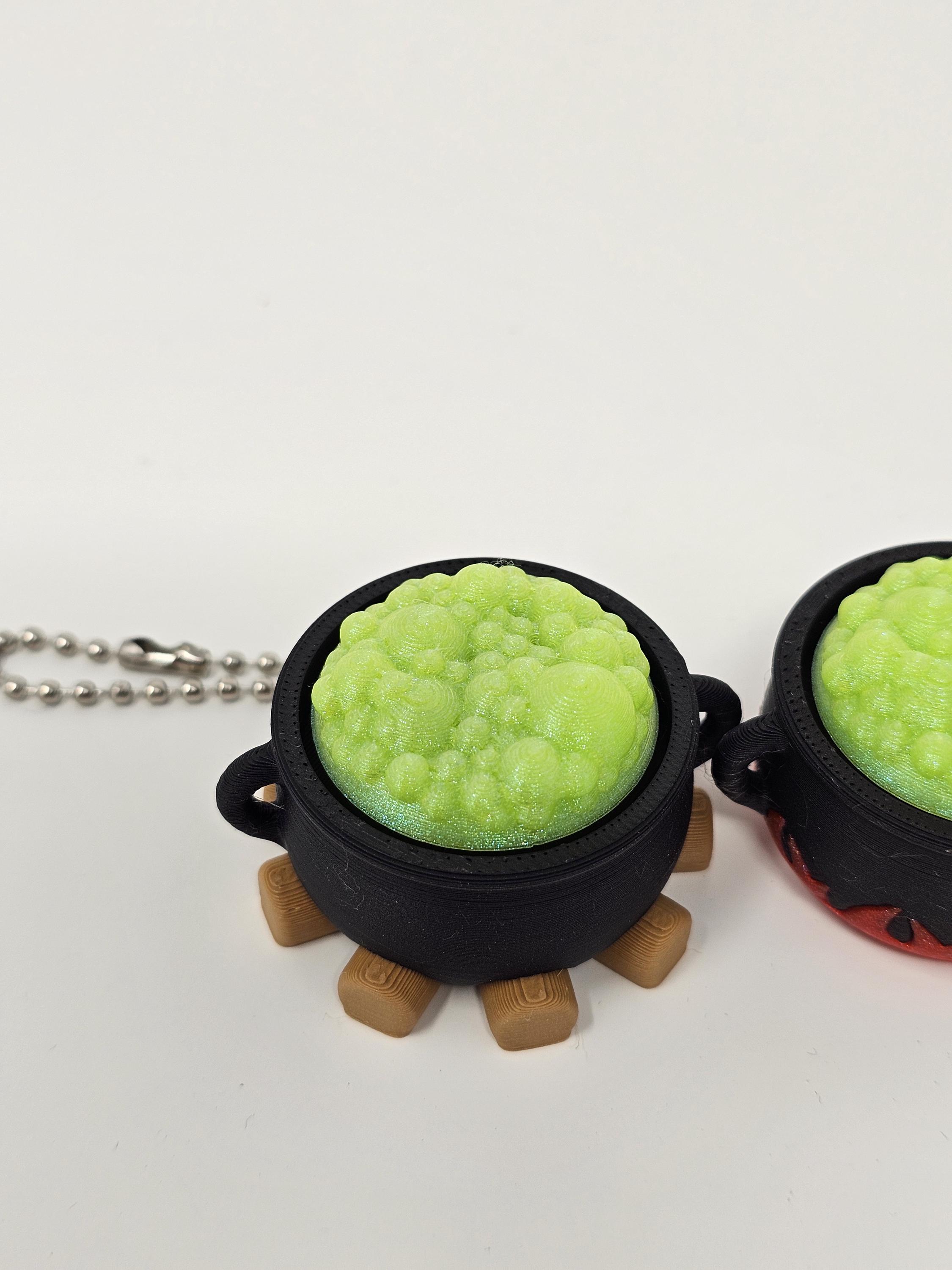 Witches Cauldron 3D Printed Fidget Clicker Clicky Keychain - Etsy