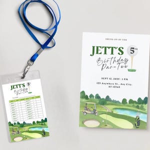 Mini-golf/ Golf Birthday Party Scorecard (instant Digital Download) - Etsy