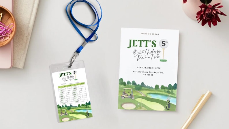 Mini-golf/ Golf Birthday Party Scorecard (instant Digital Download) - Etsy