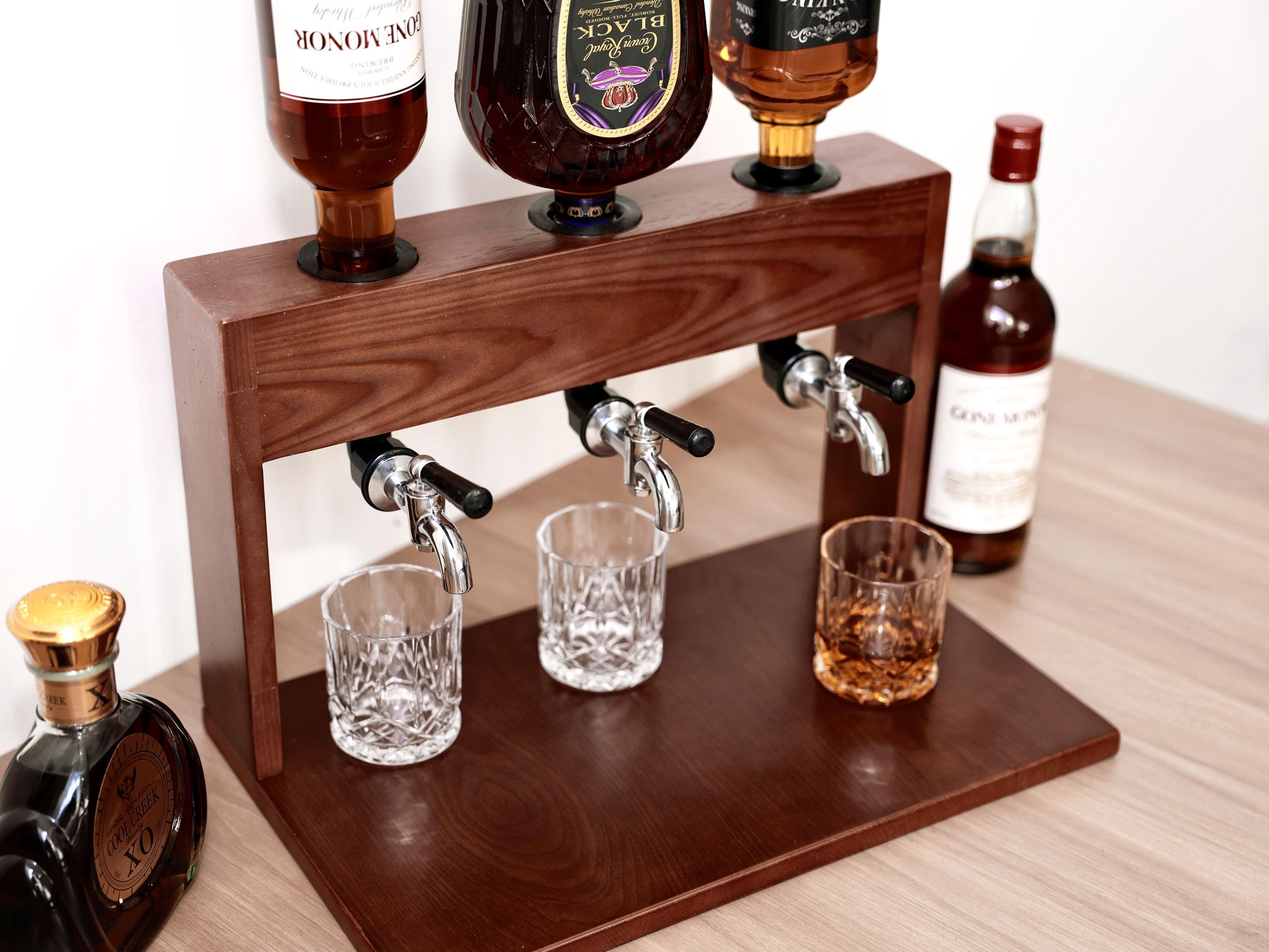 Wedding Gift Wooden Whiskey Dispenser, Whiskey Decanter,wedding Drink ...