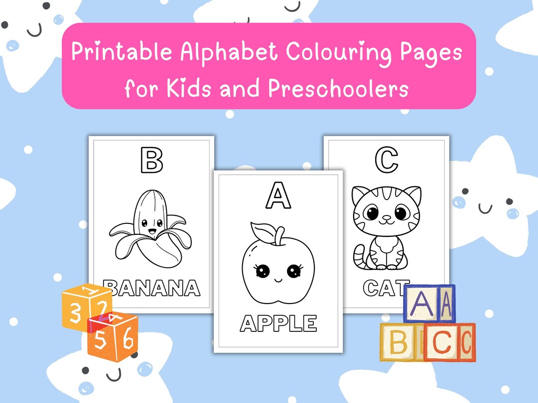 41 Printable Abcs Colouring Pages for Kids, Kids Colouring Pages ...