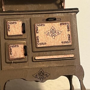 Victorian Wood Burning Stove Pattern Scale 1:12 Laser Cut Pattern ...