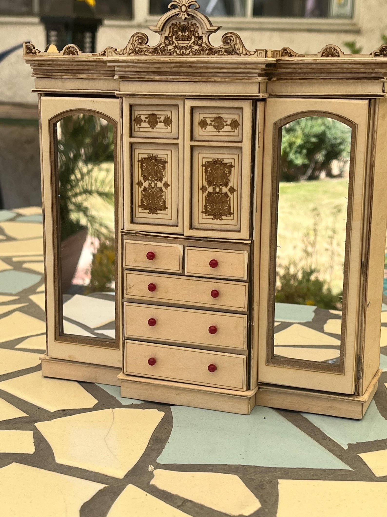 The Antique Armoire Scale 1:12 Laser Cut Pattern Electronic File PM040 ...