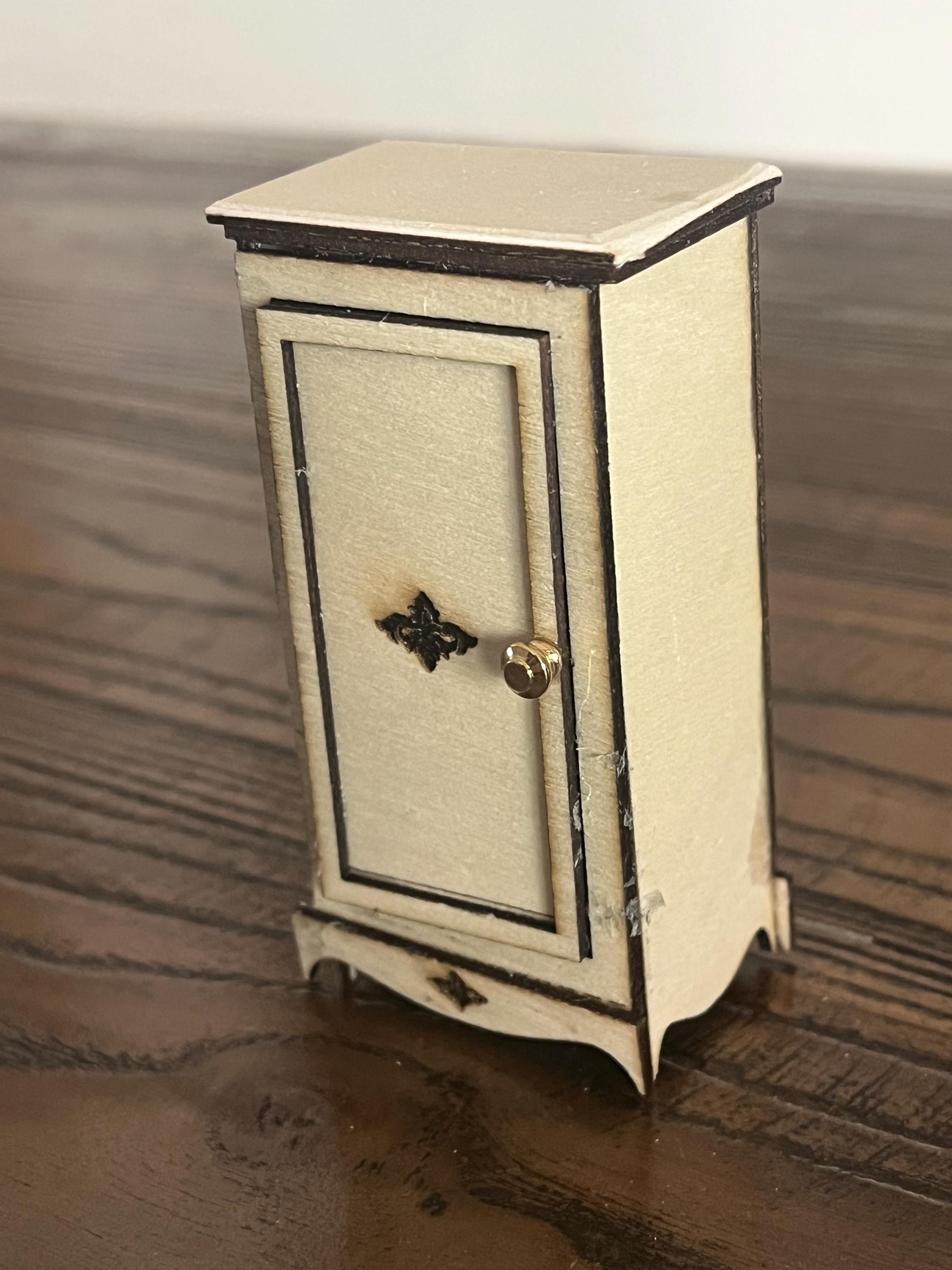 Victorian Antique Jelly Cabinet Scale 1:12 Laser Cut Pattern Electronic ...