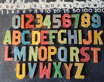 Vintage wood letters | Etsy