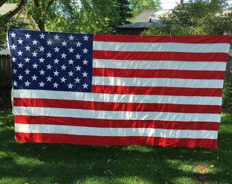 Vintage flag decor | Etsy