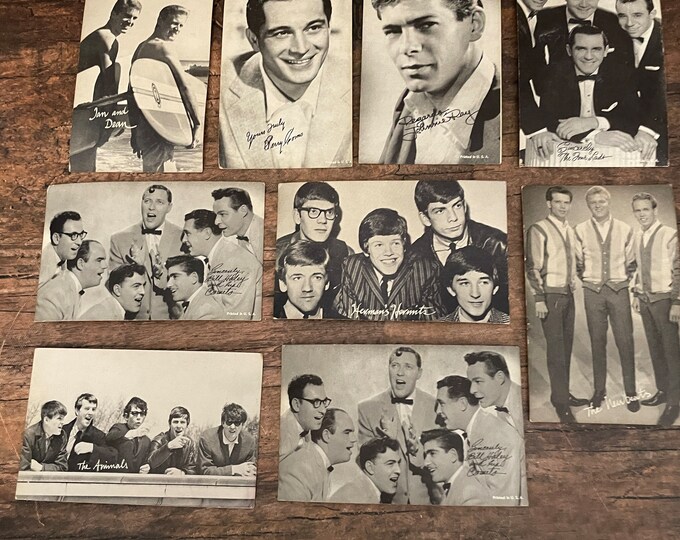 Vintage Band, Singer, Movie Star Postcards - Etsy