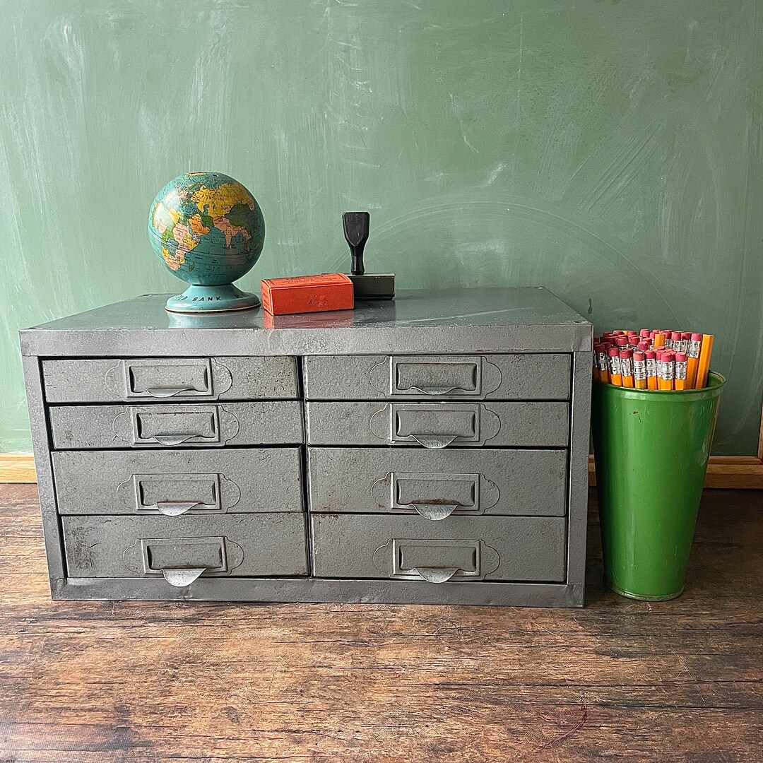 Large Vintage Metal Storage Drawers - Etsy