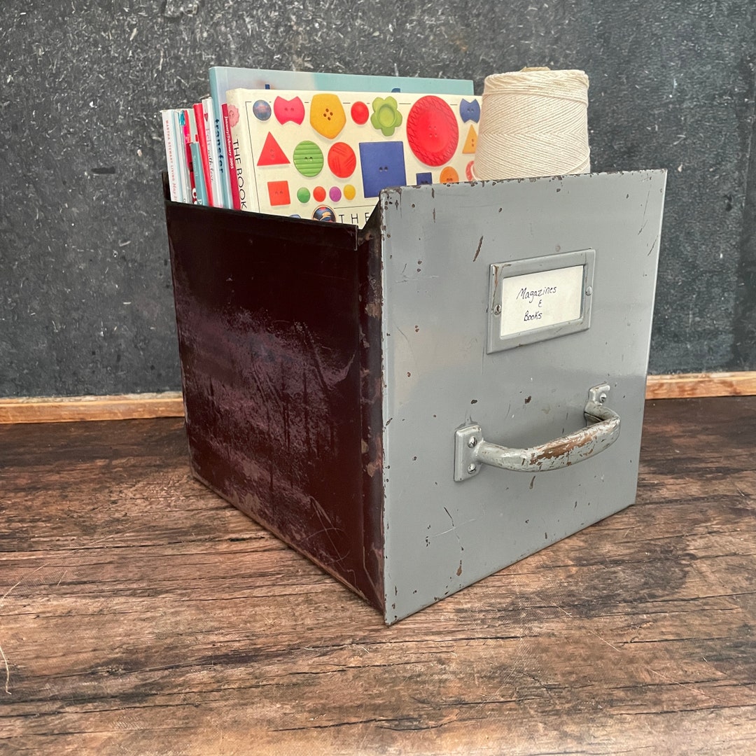 Vintage Metal File Drawer, Storage - Etsy