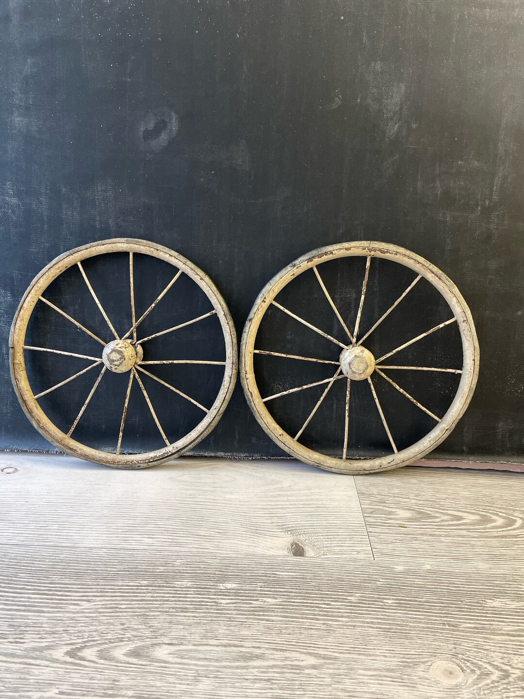Pair Vintage Rubber Wheel, Buggy Wheel, Two - Etsy