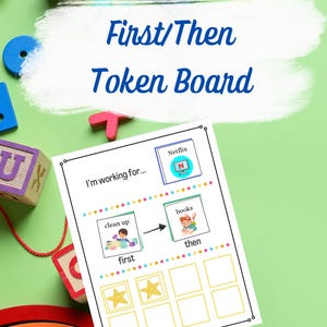 First Then Token Board - Etsy
