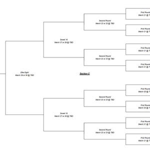 64 Team Single Elimination Playoff Draw, Printable Excel Template - Etsy