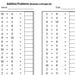 200 Addition Problems for Kids, Numbers 1 to 10, Large Print Worksheet ...