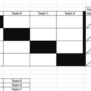 8 Team Round Robin and Playoff Draw Excel Spreadsheet Template Package ...