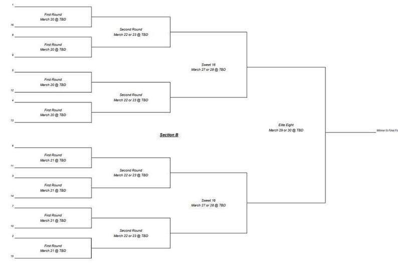 64 Team Single Elimination Playoff Draw, Printable Excel Template - Etsy