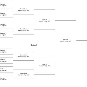 64 Team Single Elimination Playoff Draw, Printable Excel Template - Etsy