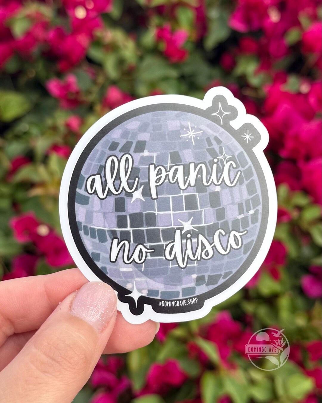 All Panic, No Disco - Funny Mental Health Sticker - Etsy