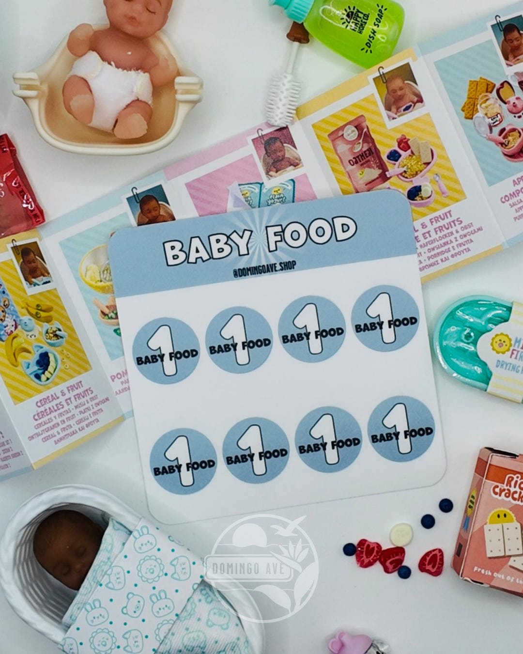 Miniverse Series Labels – BABY FOOD S1 – Full Collection Sticker Sheet ...