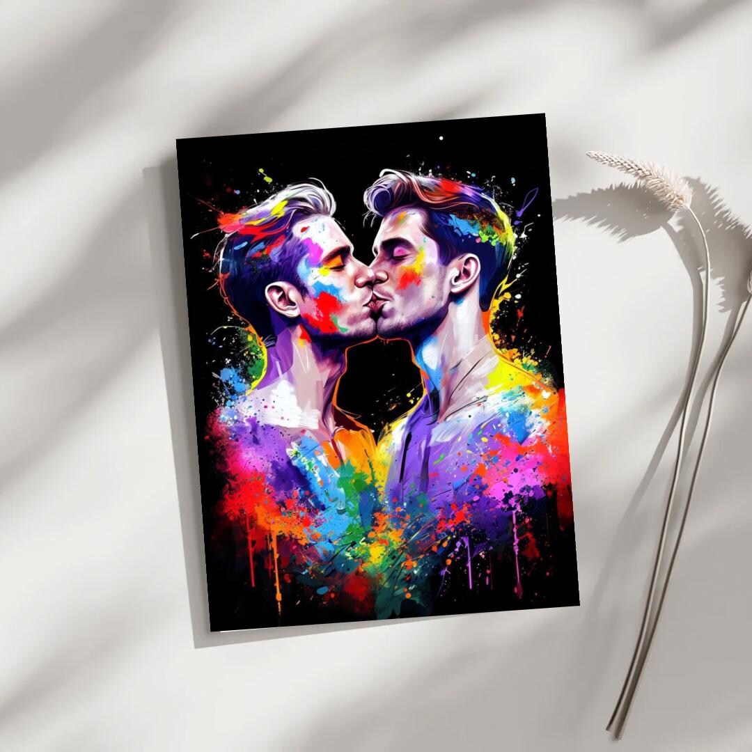 Gay Poster, Male LGBT Poster, Gay Wall Art, Queer Wall Art, Gay Art - Etsy