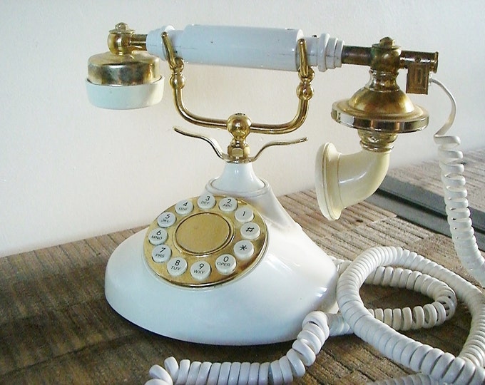 Vintage French Telephone With Push Buttons - Etsy