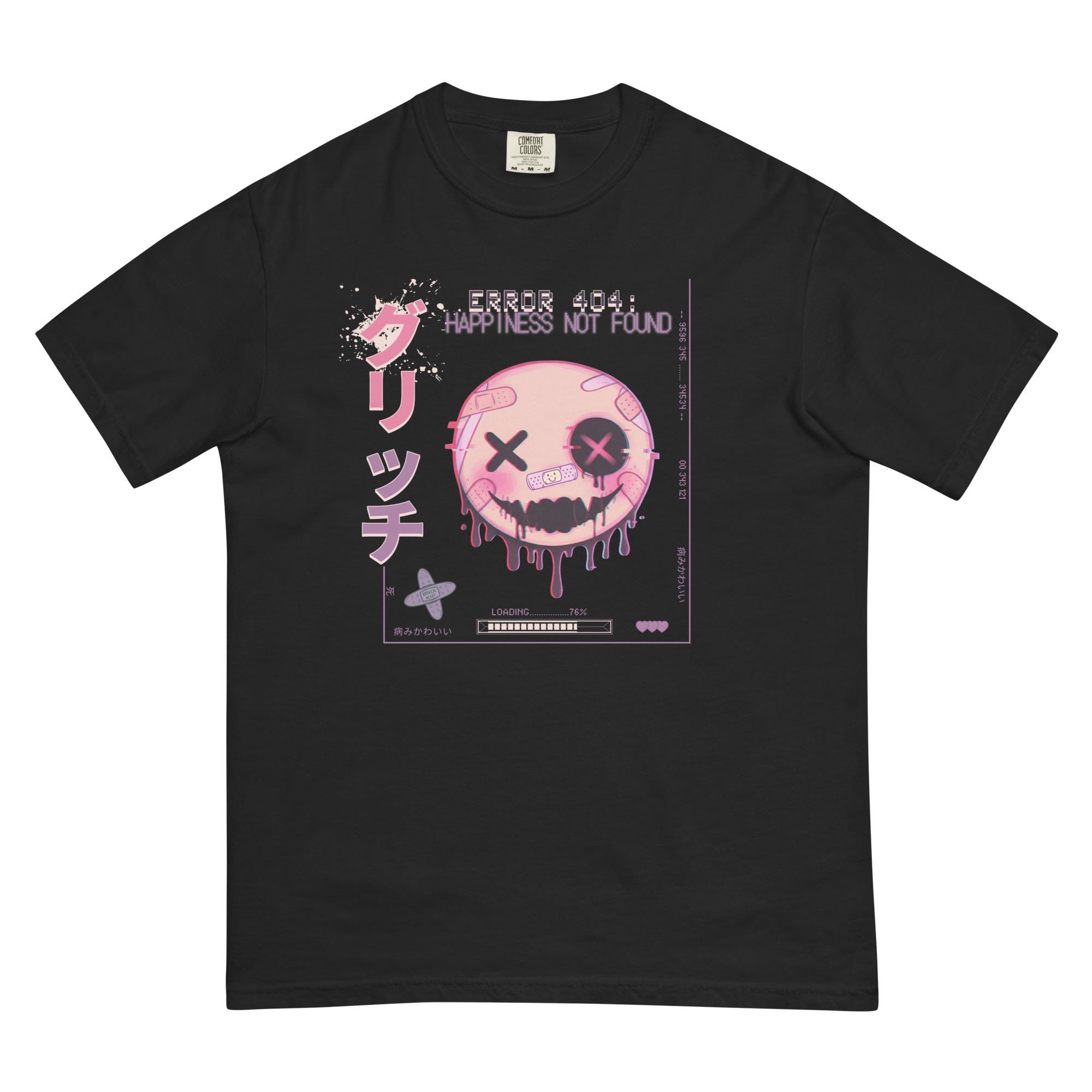 Error 404 T-shirt - Menhera Yamikawaii Shirt - Pastel Goth Aesthetic ...