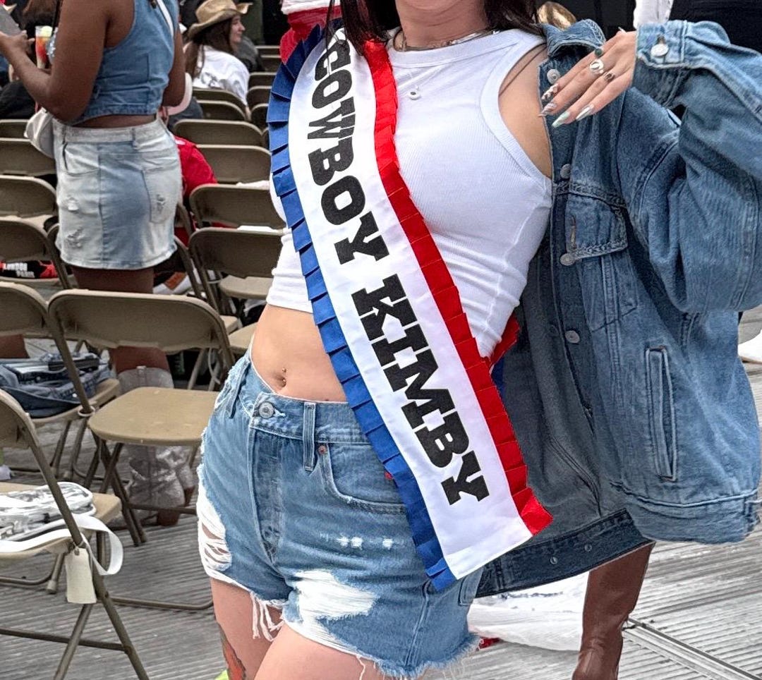 Customizable Red, White, and Blue Cowboy Sash - Multiple Sizes! PLEASE ...