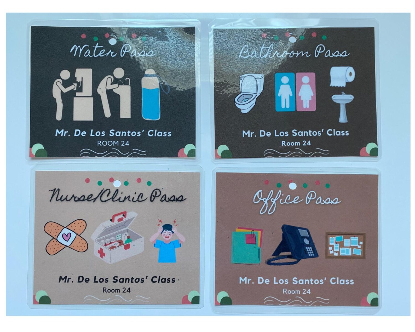 Editable Classroom Hall Passes: Teacher Management Printable (canva ...