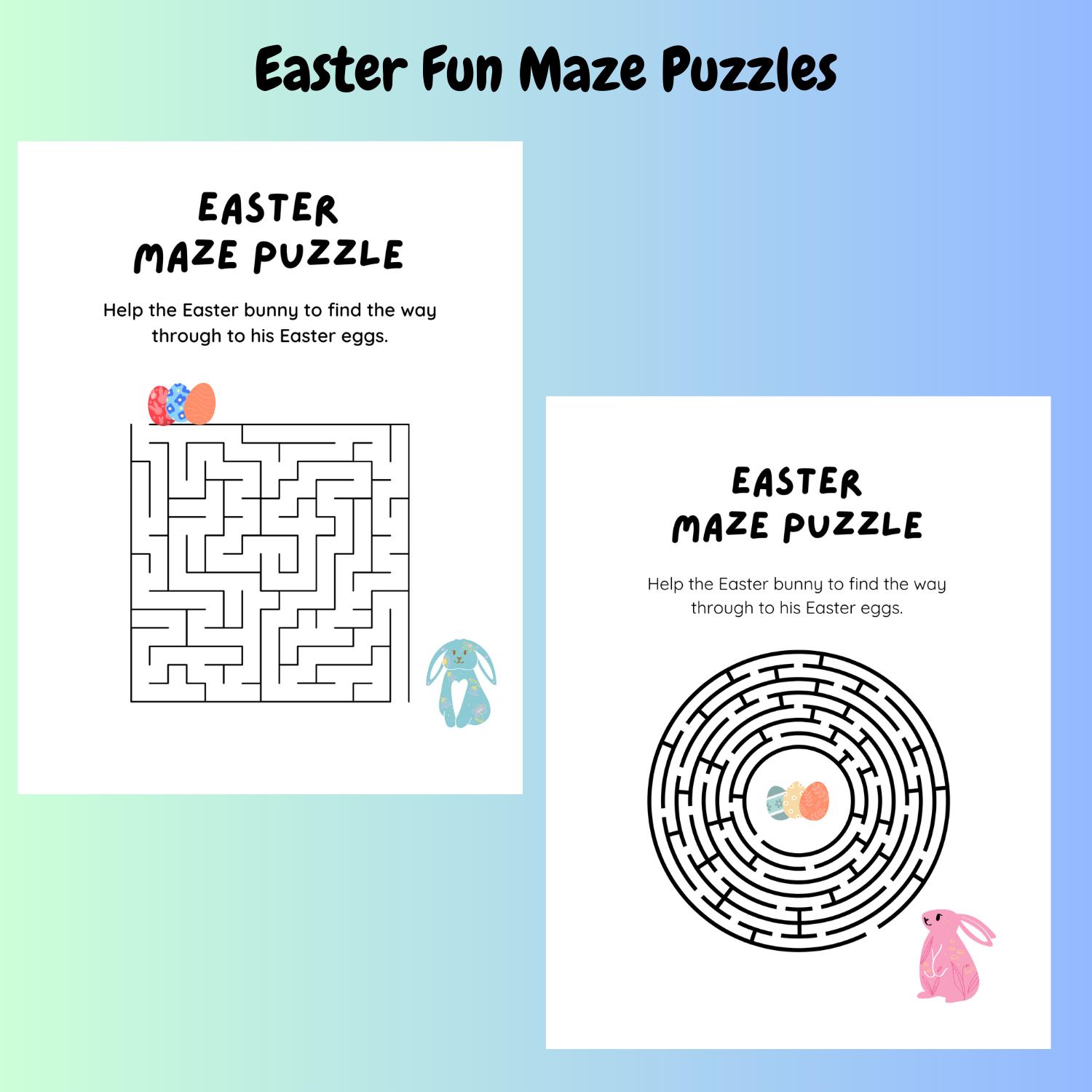 Easter Activity Pack: Coloring Pages, Maze, Word Search (digital ...