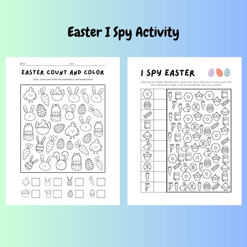 Easter Activity Pack: Coloring Pages, Maze, Word Search (digital ...