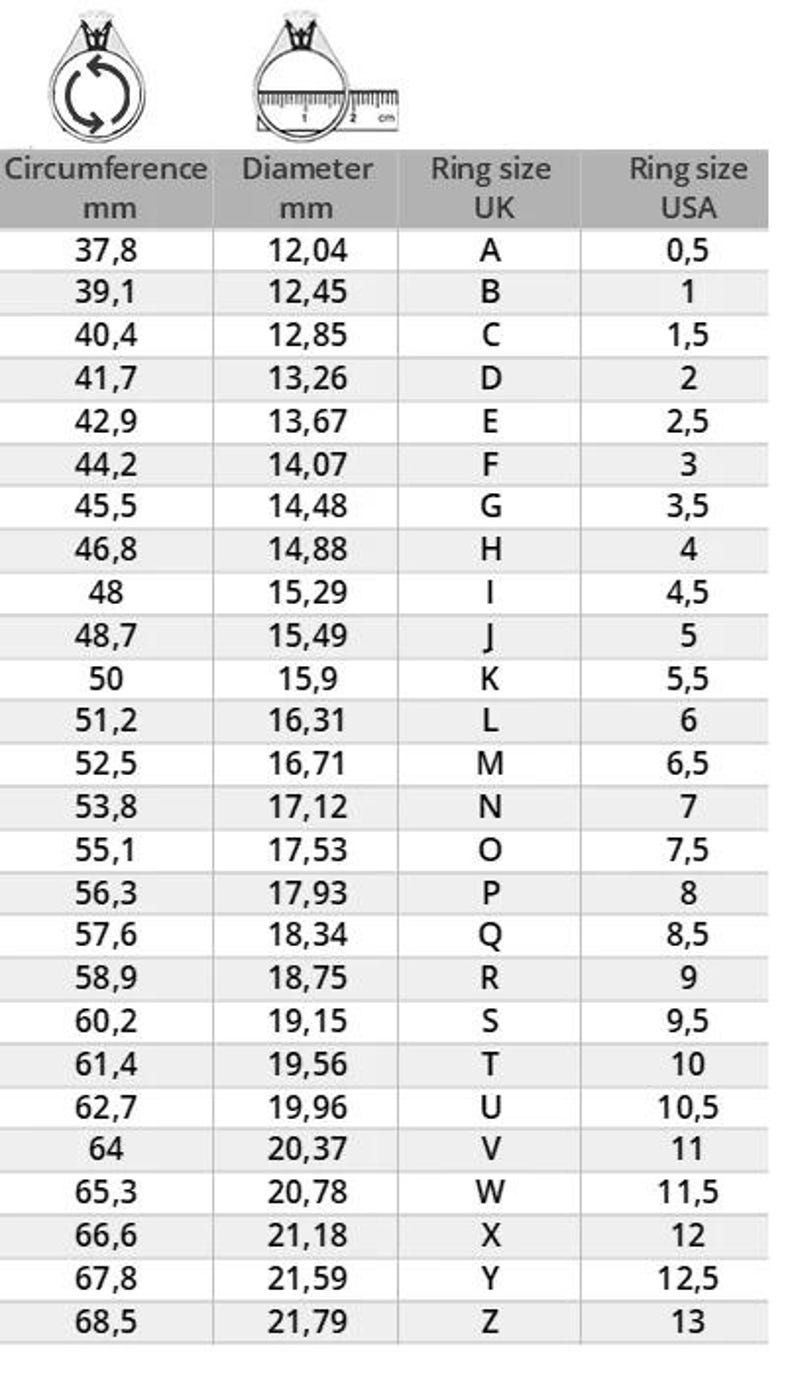 International Ring Size Chart | Printable Diamond Ring Sizer | Ring ...