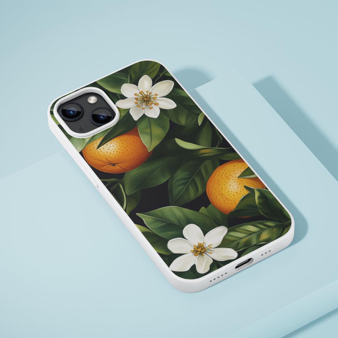 Mandarin & Orange Blossom Seamless Pattern | Watercolor Floral Digital ...
