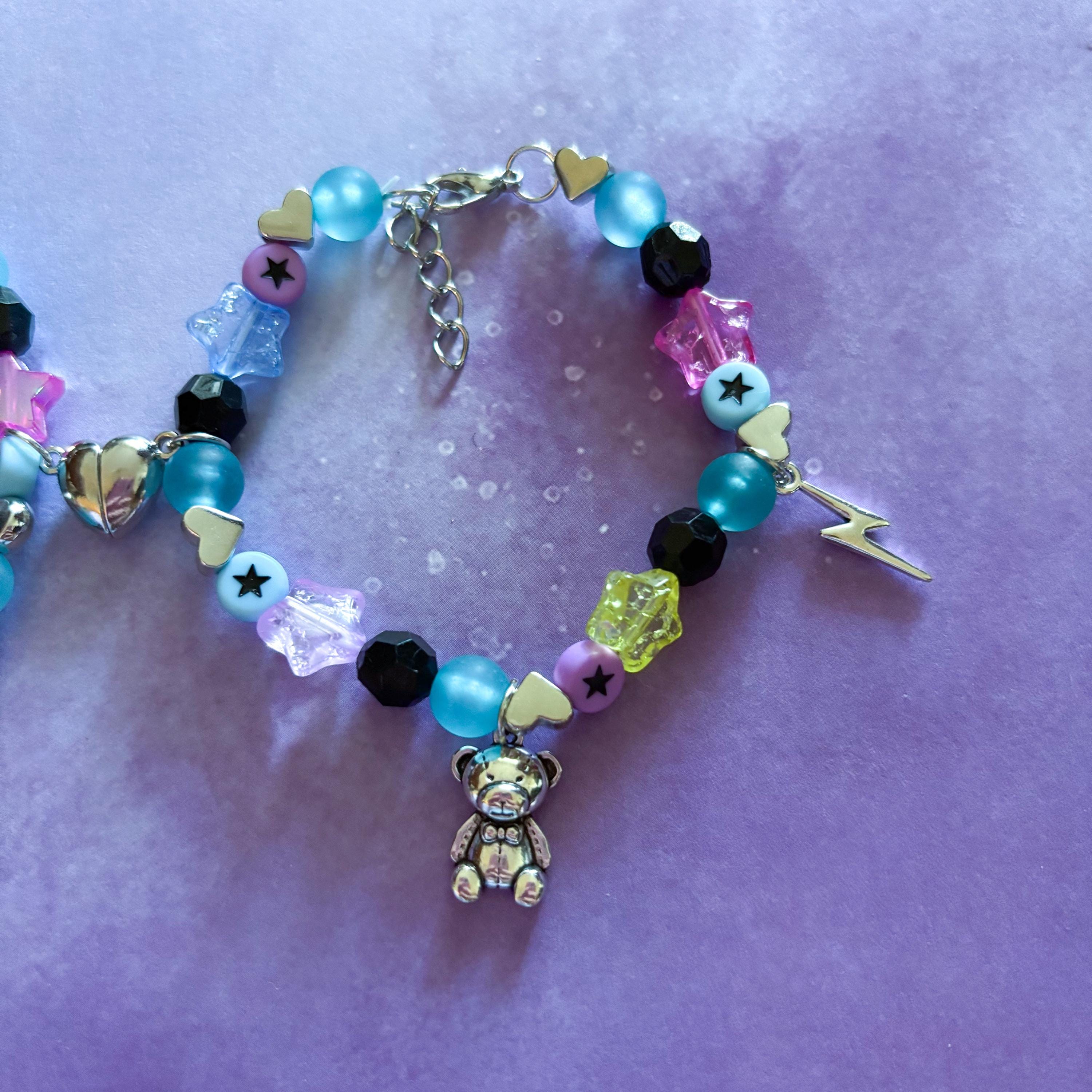 Jinx and Isha Inspired Matching Beaded Charm Bracelets Gamer Best ...