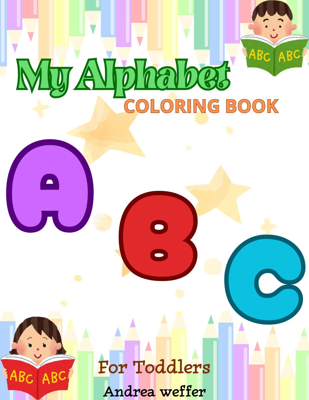 My Alphabet Coloring Book - Etsy