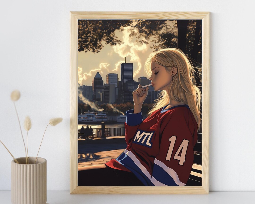 Montreal Canadiens Hockey Girl Digital Print - Sports Art - MTL Hockey ...