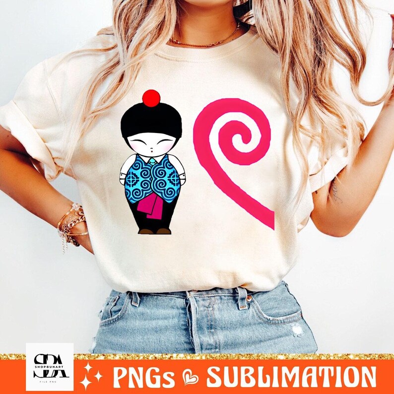 Hmong Doll Couple PNG | Cute Traditional Hmong Characters Clipart ...