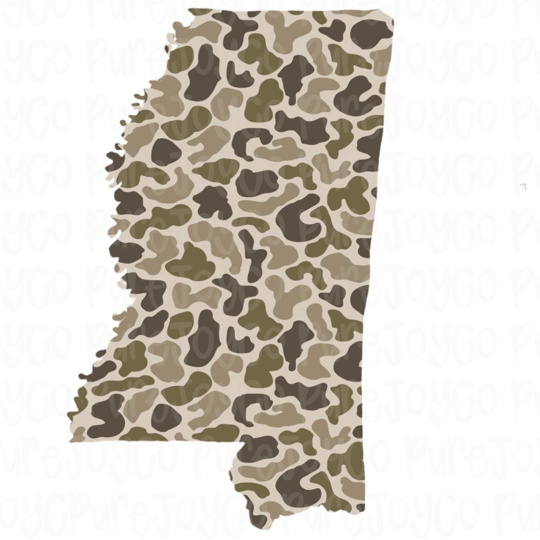 Camo Mississippi PNG Design | Duck Camo | Sublimation | DTF | Trending ...