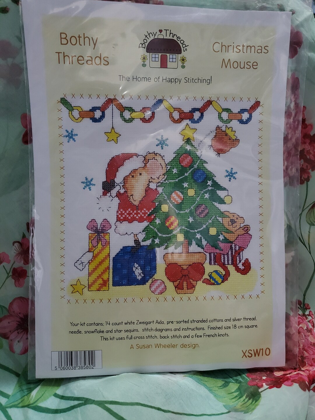 CHRISTMAS MOUSE - Cross Stitch Kit by Bothy Threads - - Etsy