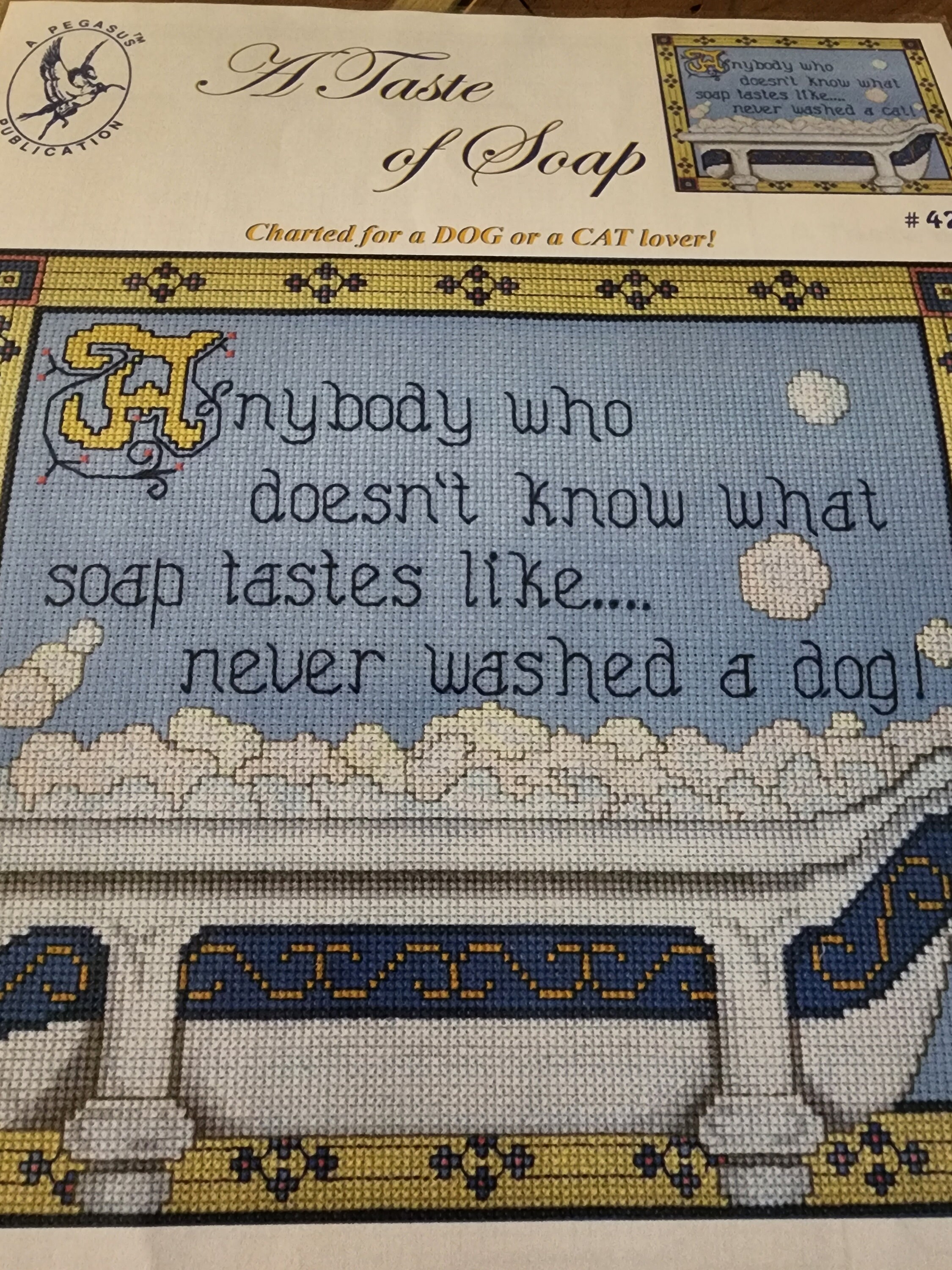 A Taste of Soap Cross Stitch Pattern - Etsy