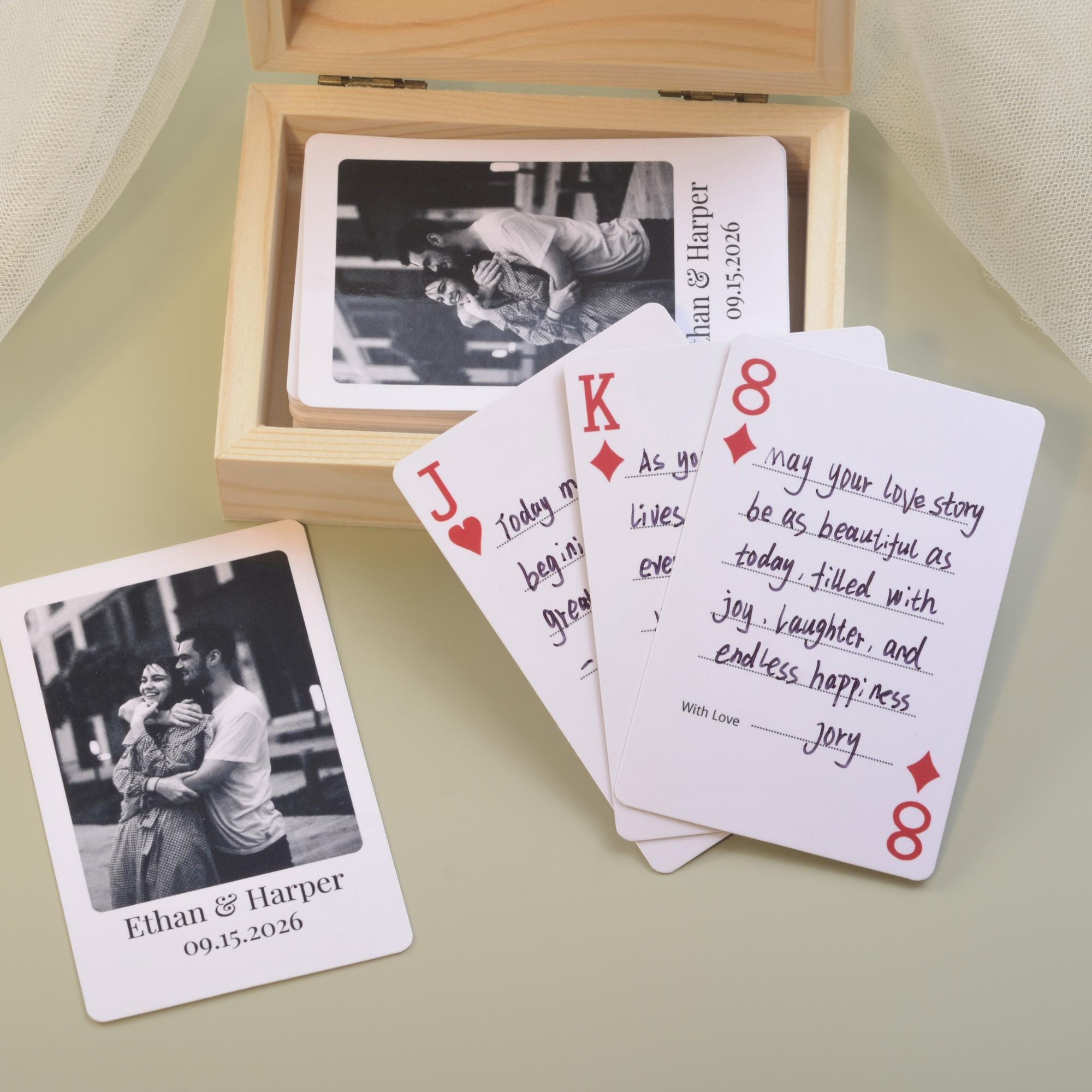 Custom Guest Book Playing Cards, Wedding Guest Book Alternative, Blank ...