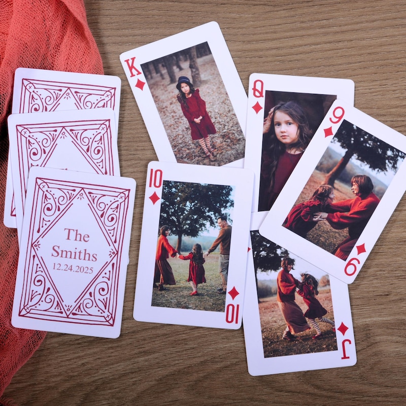 Custom 52 Photo Deck of Cards - Etsy