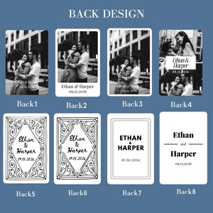 Custom Wedding Guest Book Playing Cards, Blank Cards for Writing ...