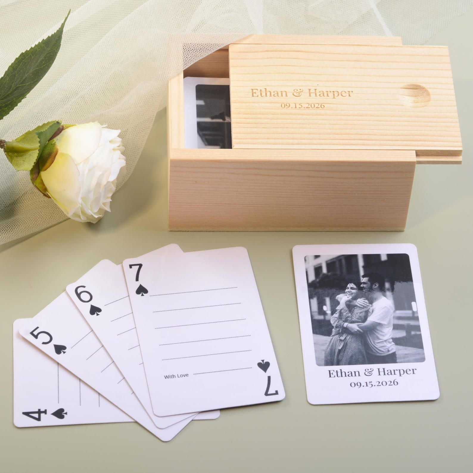 Custom Guest Book Playing Cards, Wedding Guest Book Alternative, Blank ...
