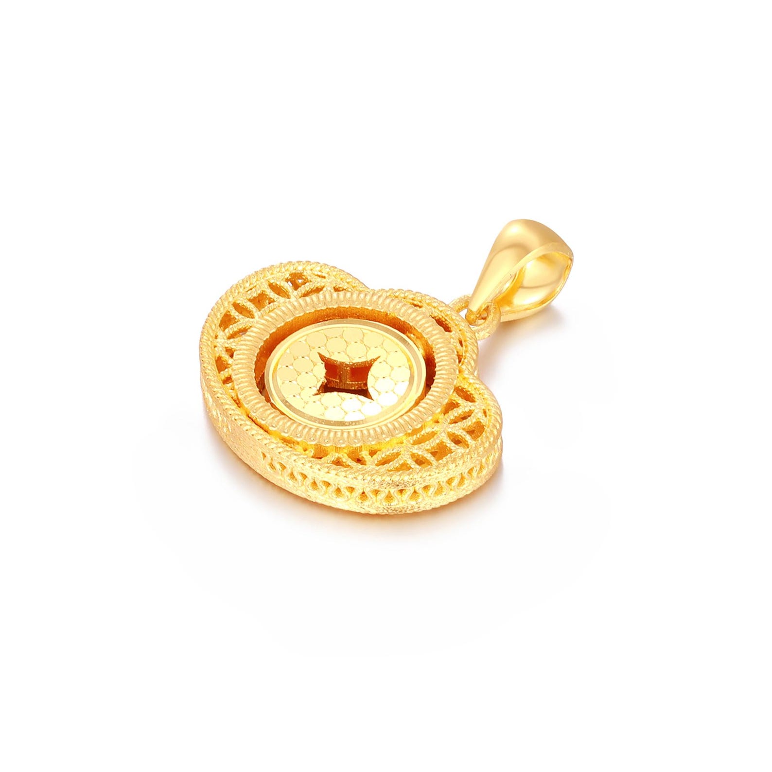 Handmade 24K Pure Gold Pendant, Classical Design - Etsy