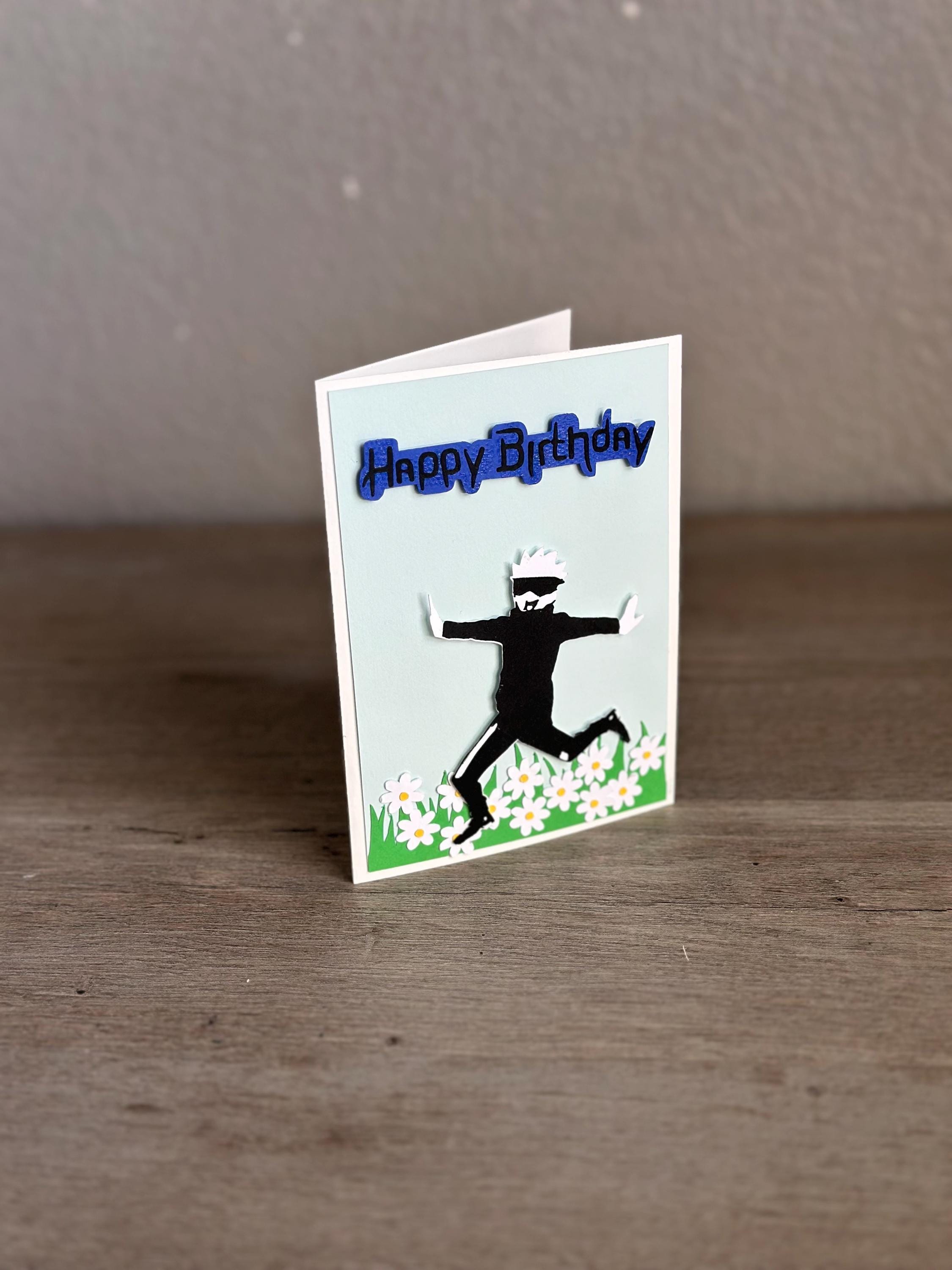 Gojo Satoru JJK Birthday Card (handmade Cut Out) - Etsy