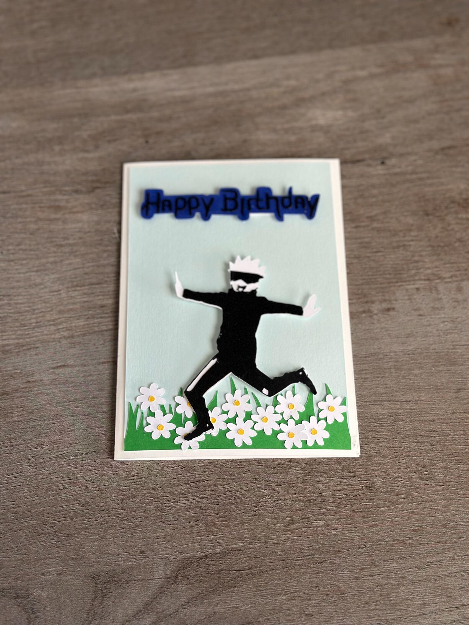 Gojo Satoru JJK Birthday Card (handmade Cut Out) - Etsy