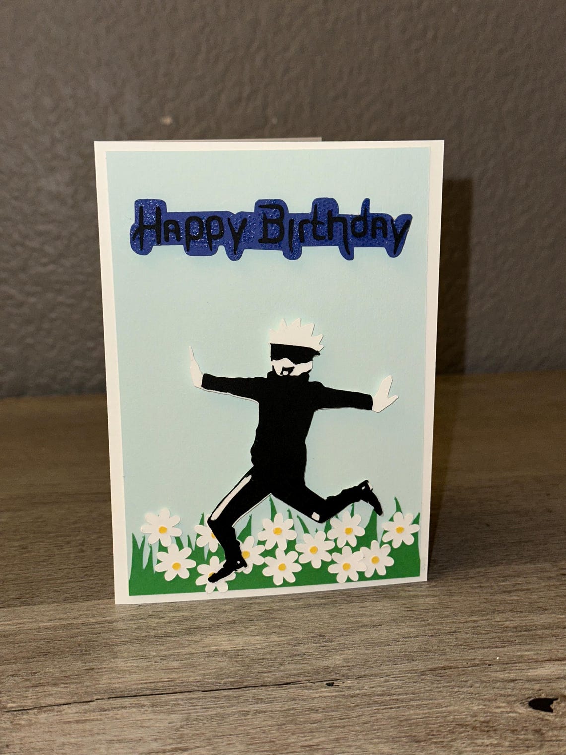 Gojo Satoru JJK Birthday Card (handmade Cut Out) - Etsy
