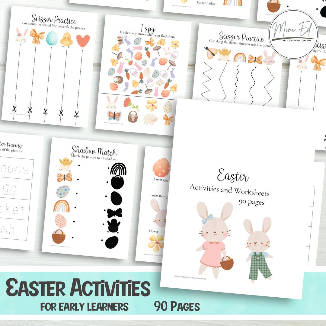 Easter Early Learning Activities Pack - Etsy