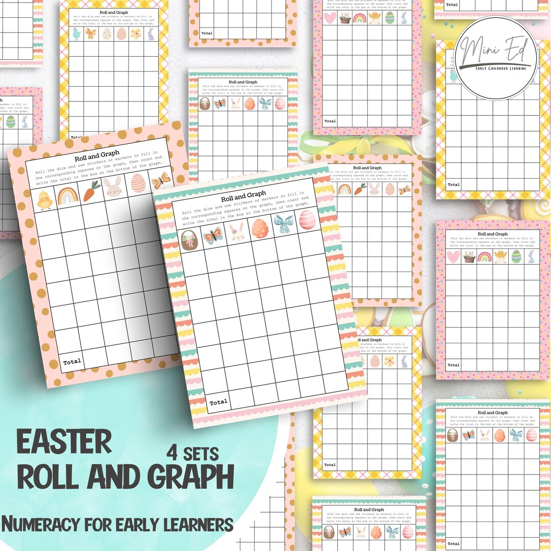 Easter Activities | Cards | Early Learning | Numeracy | Graphing - Etsy